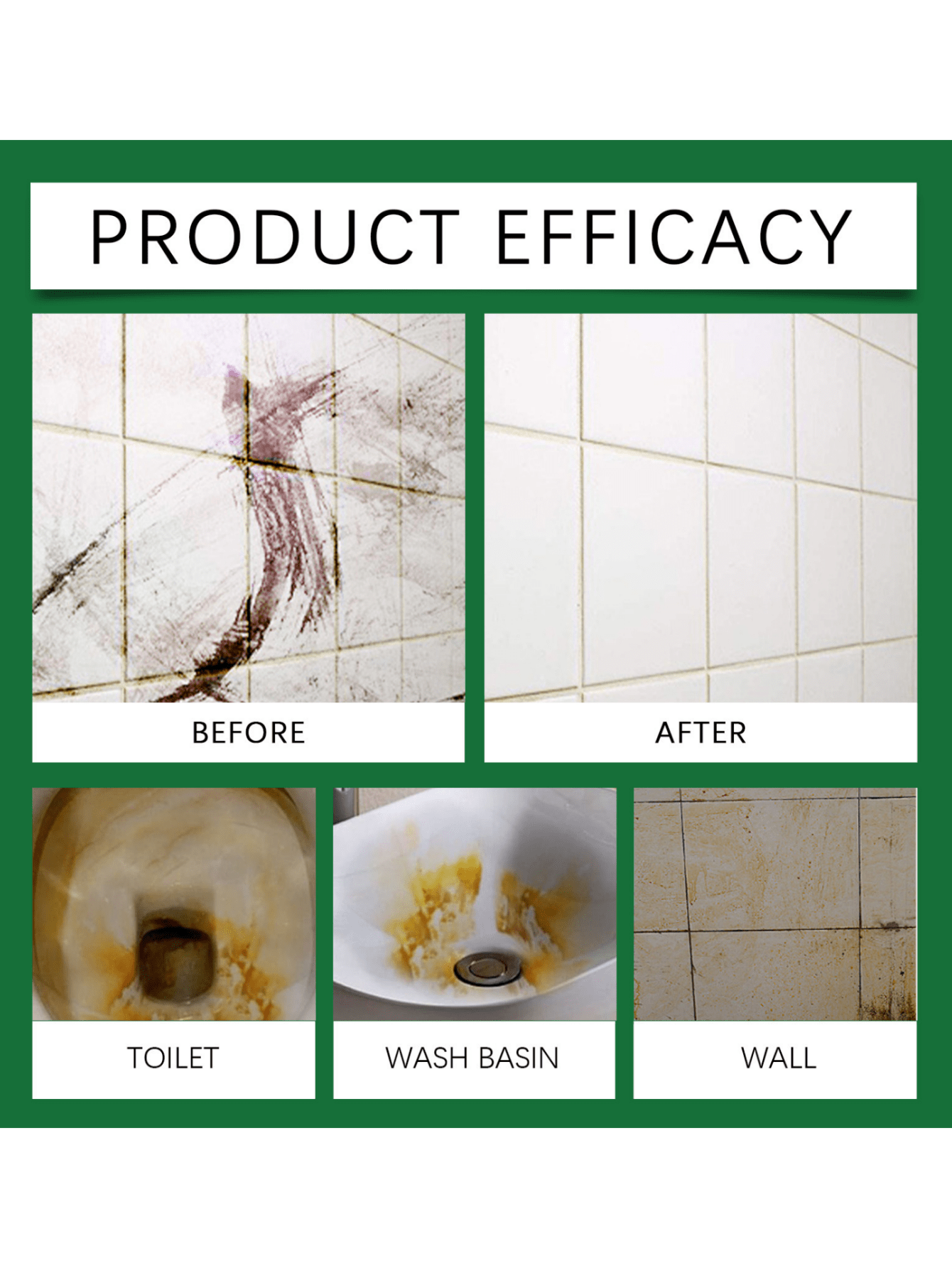 Multi-Purpose Bathroom Cleaner, Gentle Formula Removes Dirt, Grime And ...