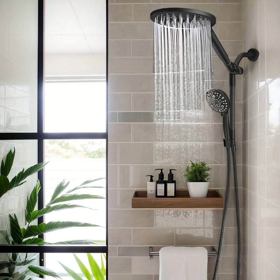 21-Mode Two-Hand Shower Combination, Upgraded 2-In-1 Shower System 8 ...
