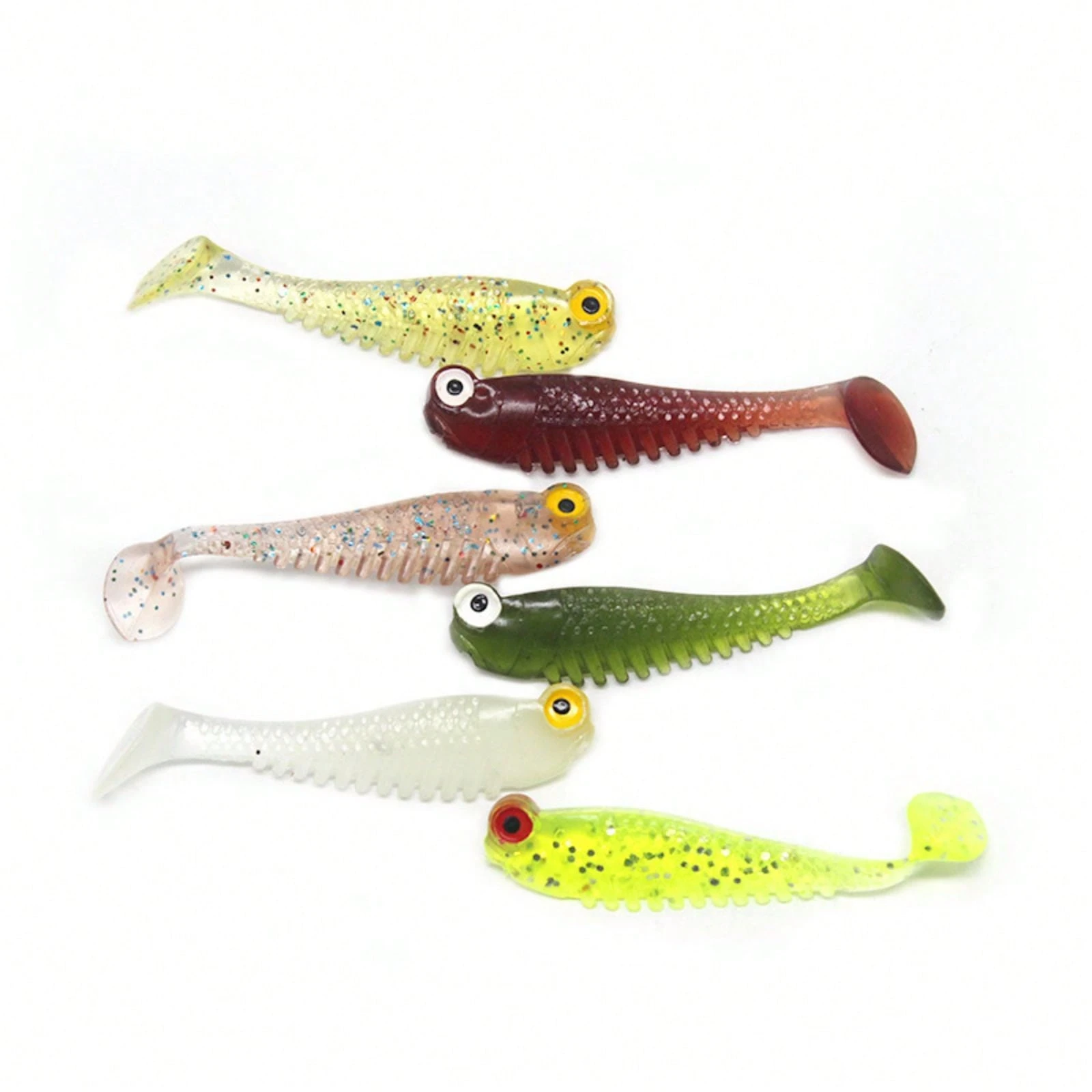 Luminous Soft Lures, Silicone Fish Shaped Fishing Artificial Lure Bait ...