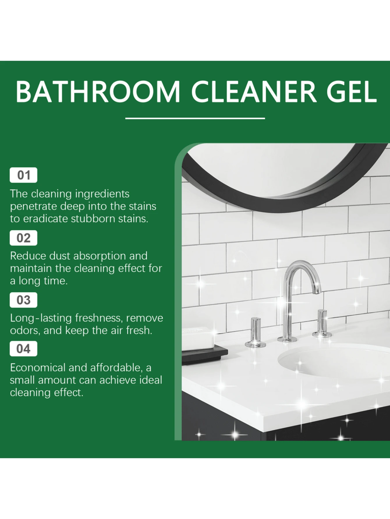 Multi-Purpose Bathroom Cleaner, Gentle Formula Removes Dirt, Grime And ...