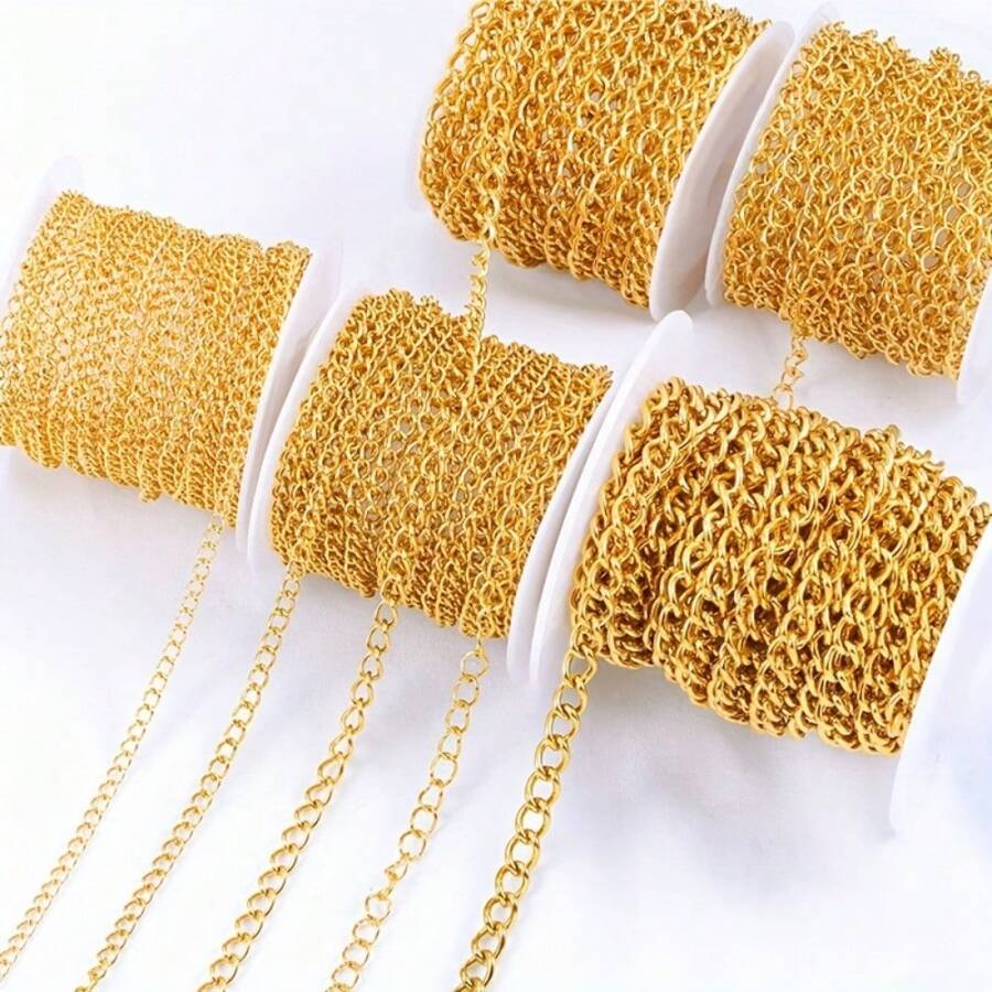 1m/39.37in High Quality 304 Stainless Steel Oval Chain O-Ring Chain ...