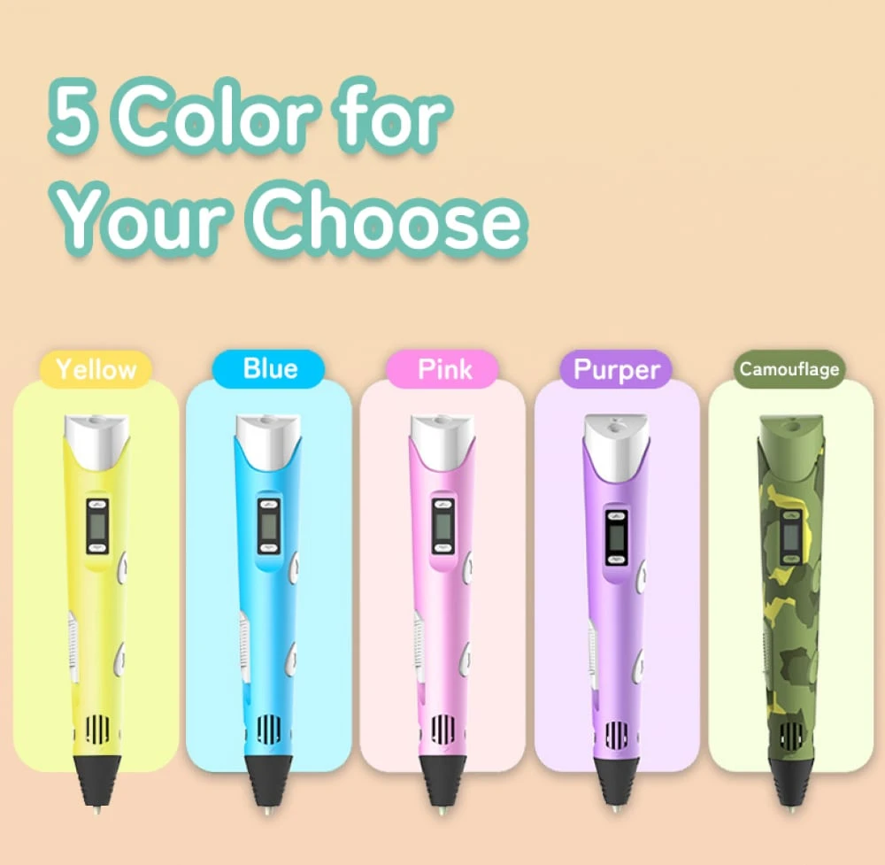 GOLDFOX 3D Pen Set With Gift Box, 9m PLA Filament , Pen Stand | SHEIN