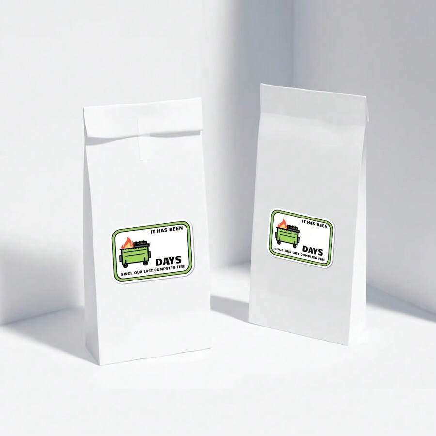 1/2/5pcs Dry Erase Dumpster Fire Day Counter Stickers Cup Stickers ...