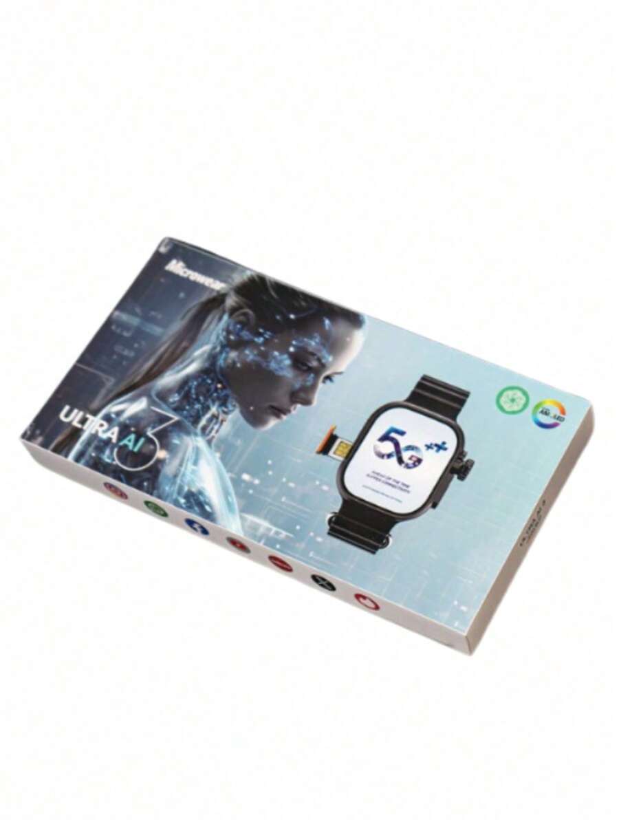 Smartwatch Ultra AI 3 Smart Watch 4G NFC Chip Input ChatGPT Microwear ...