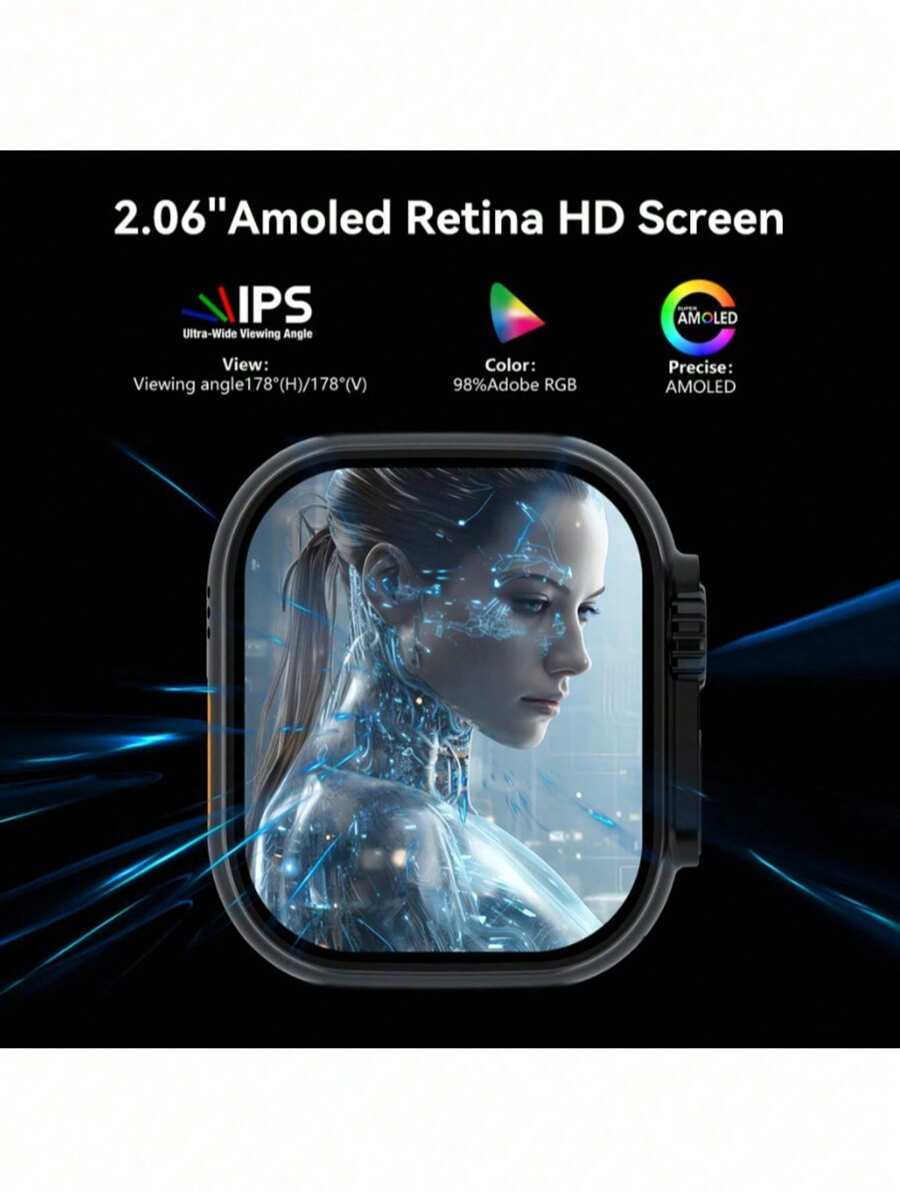 Smartwatch Ultra AI 3 Smart Watch 4G NFC Chip Input ChatGPT Microwear ...