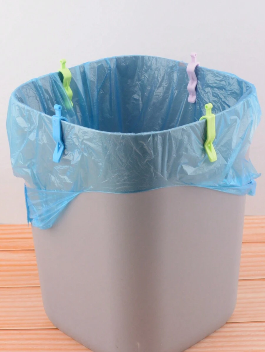 6pcs Garbage Bin Clip, Trash Can Garbage Bag Fixed Clip, Paper Basket ...
