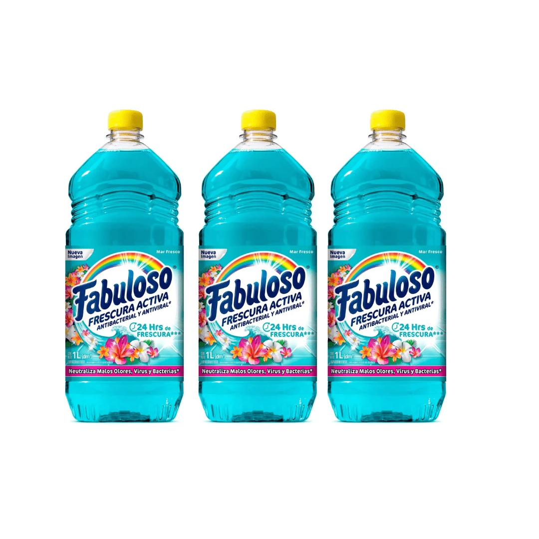 Fabuloso Antibacterial All-Purpose Cleaner, Ocean Fresh Scent 1LT ...