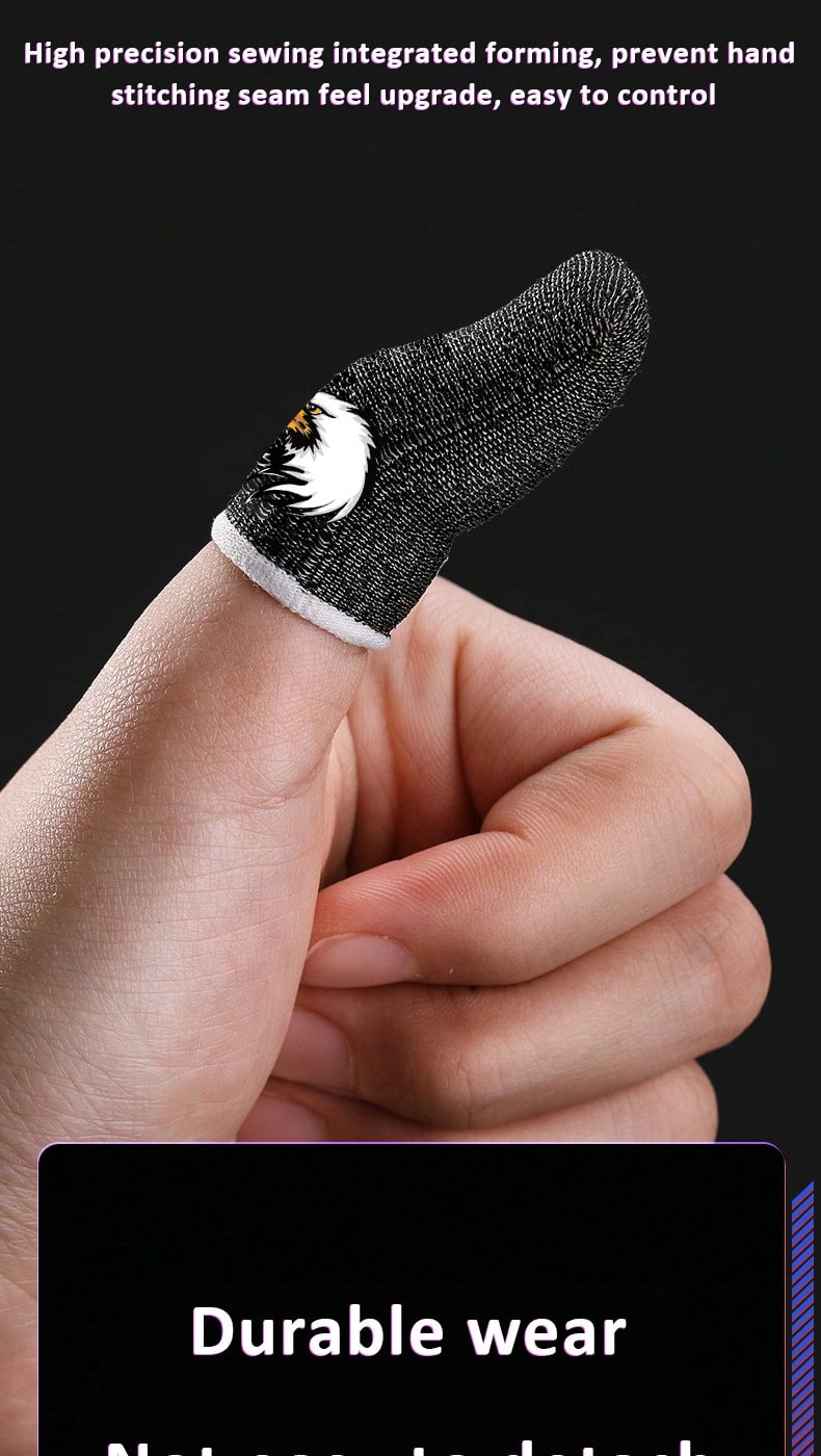 Manga de Dedo para Jogos Eagle Gaming, Respirável para Pontas de Dedos ...