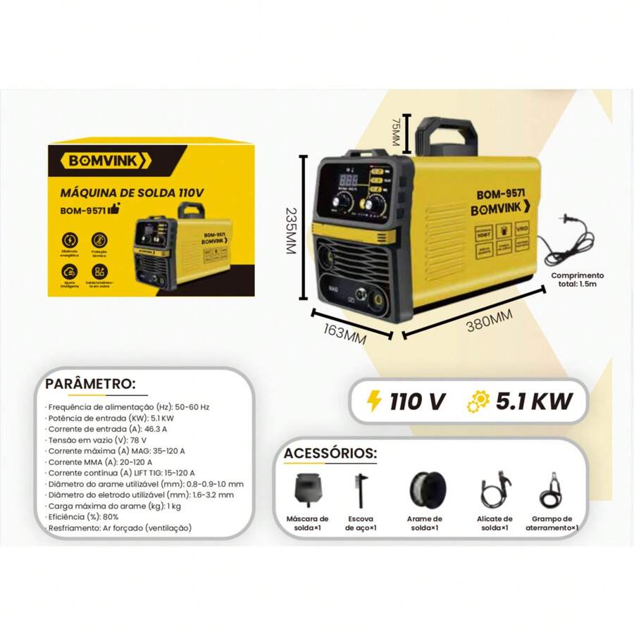 Mig Welding Machine Wk 160 Without Gas 3 In 1 Tig Lift Mma 220v Pro ...