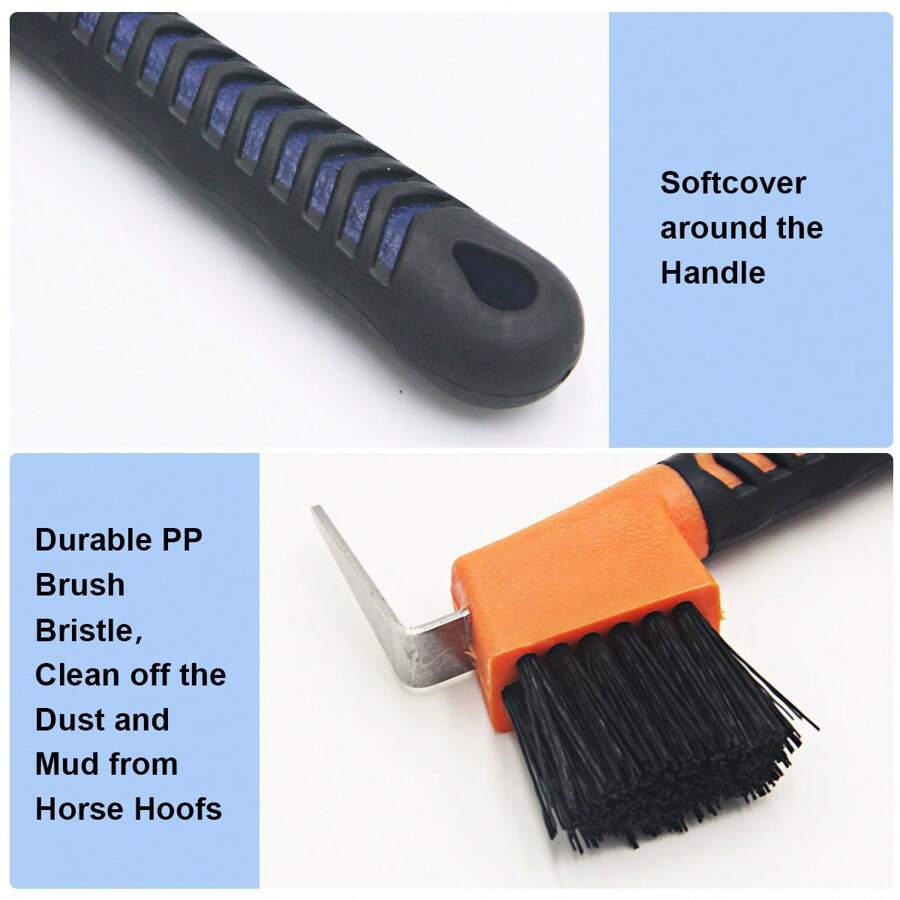1 Set Hoof Hook, Hoof Cleaner Hook, Hoof Cleaning Brush, Hoof Cleaning ...