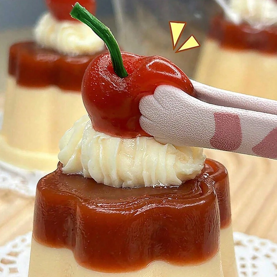 1個 プリンのような形のタバスクイーズ、スクイーズおもちゃ、カワイイスクイーシー PVCセンサリートイ、ストレス解消、誕生日/クリスマスの ...