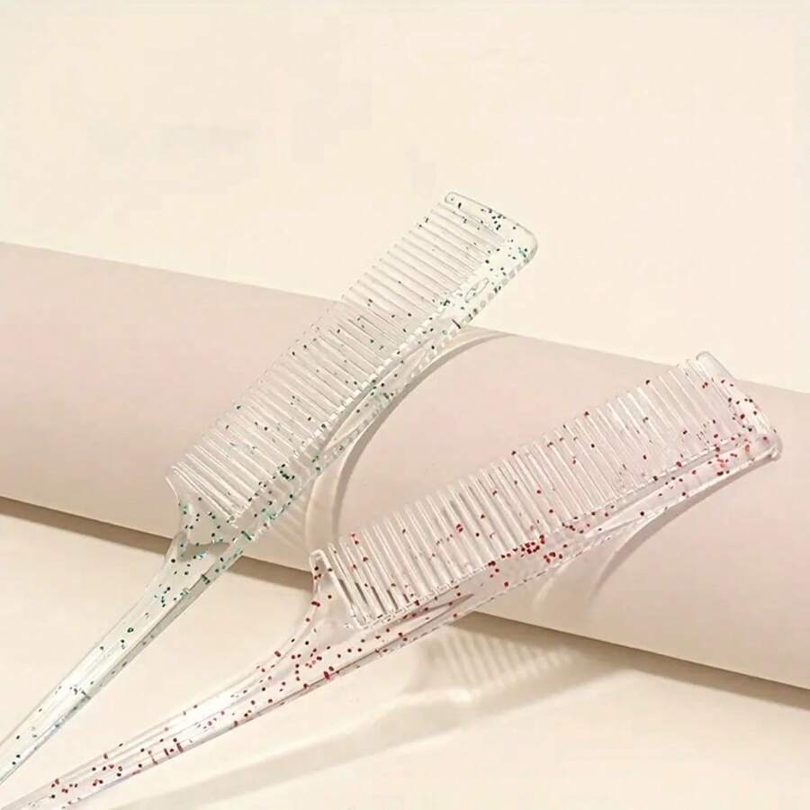 Transparent Crystal Clear Comb - Rat Tail Design For Normal And Relaxed ...