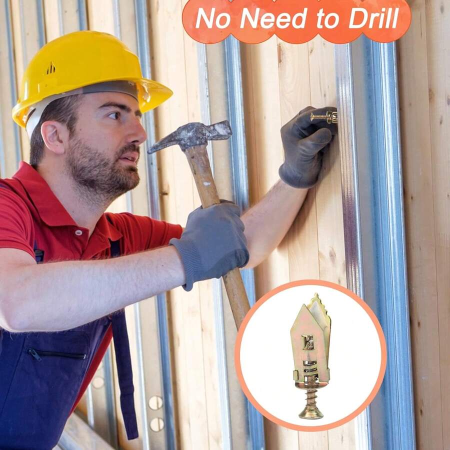 200 piezas Juego de tacos de pared autorroscantes con tornillos, 2025 ...