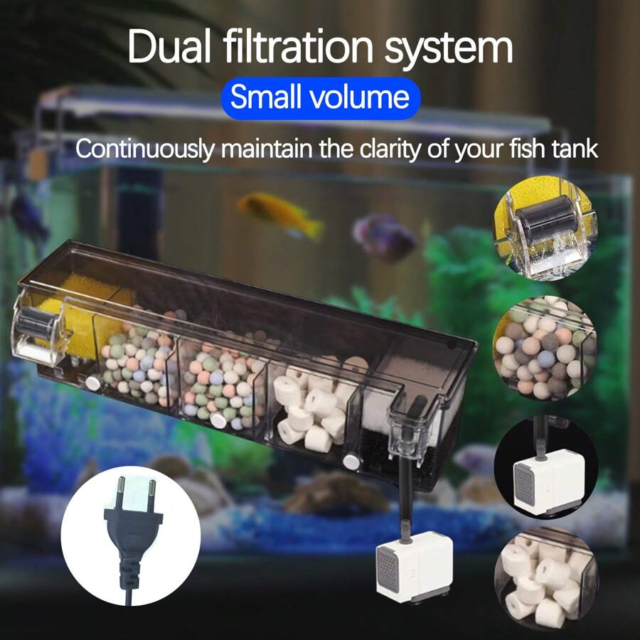 DDCAQIOUA Aquarium Oxygen Filter New Wall-Mounted Circulation System ...