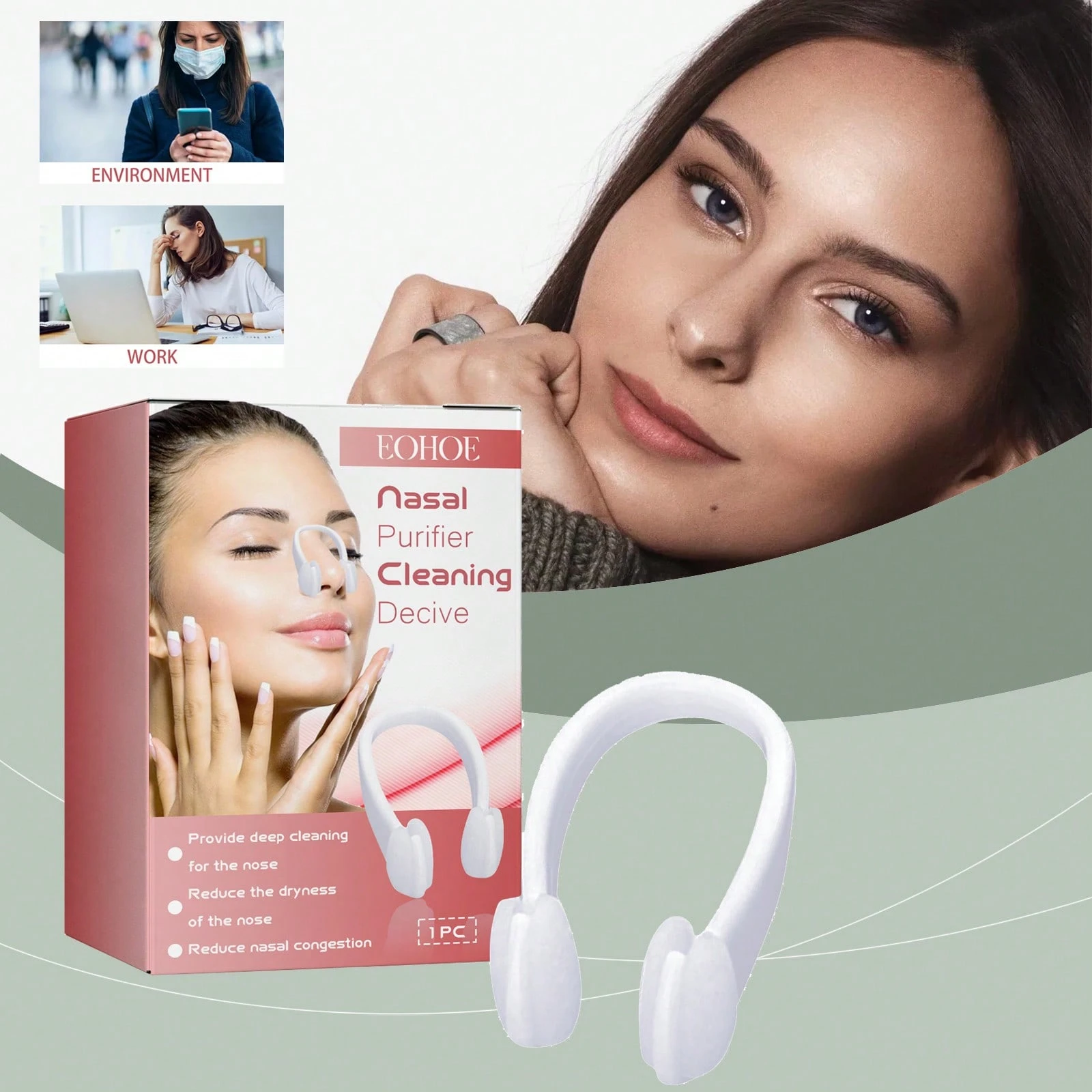 1 Box Of 1 Pc Nasal Care Device, Nighttime Sleep Nasal Cleaner For ...