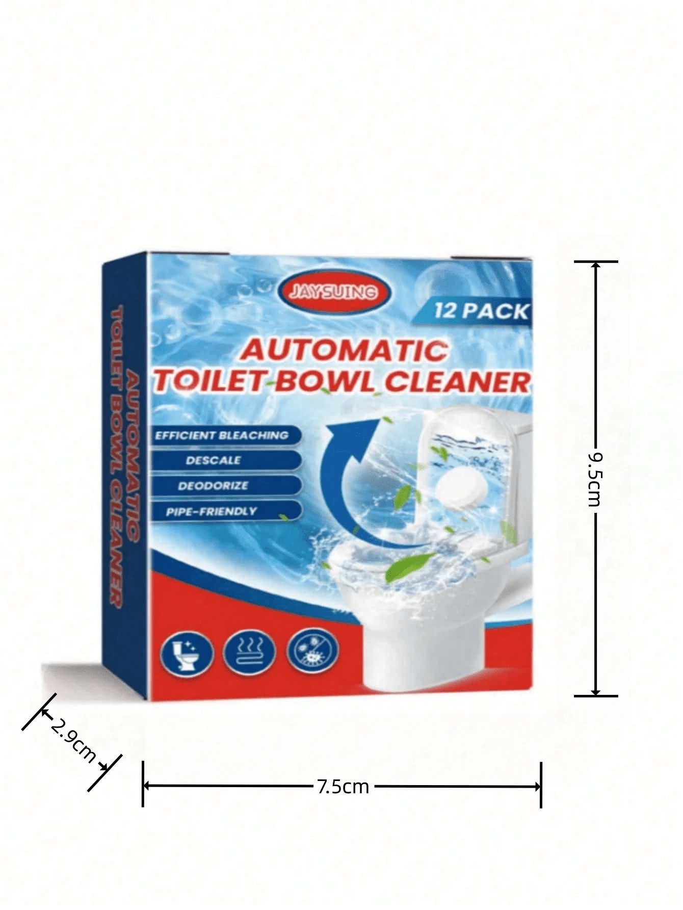 1-Box Toilet Stain Cleaning Effervescent Tablets, Home Decalcifying ...