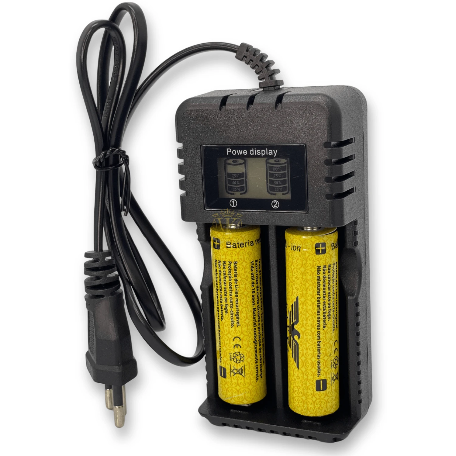 Universal 2-Compartment Battery Charger LED Display Charge Smarter ...