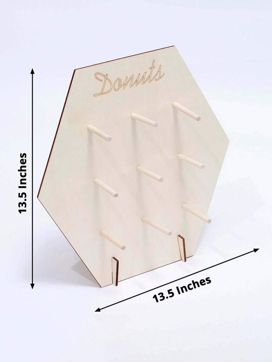 1pc Holes Donut Wooden Display Rack,Household Donut Display Rack,Party ...