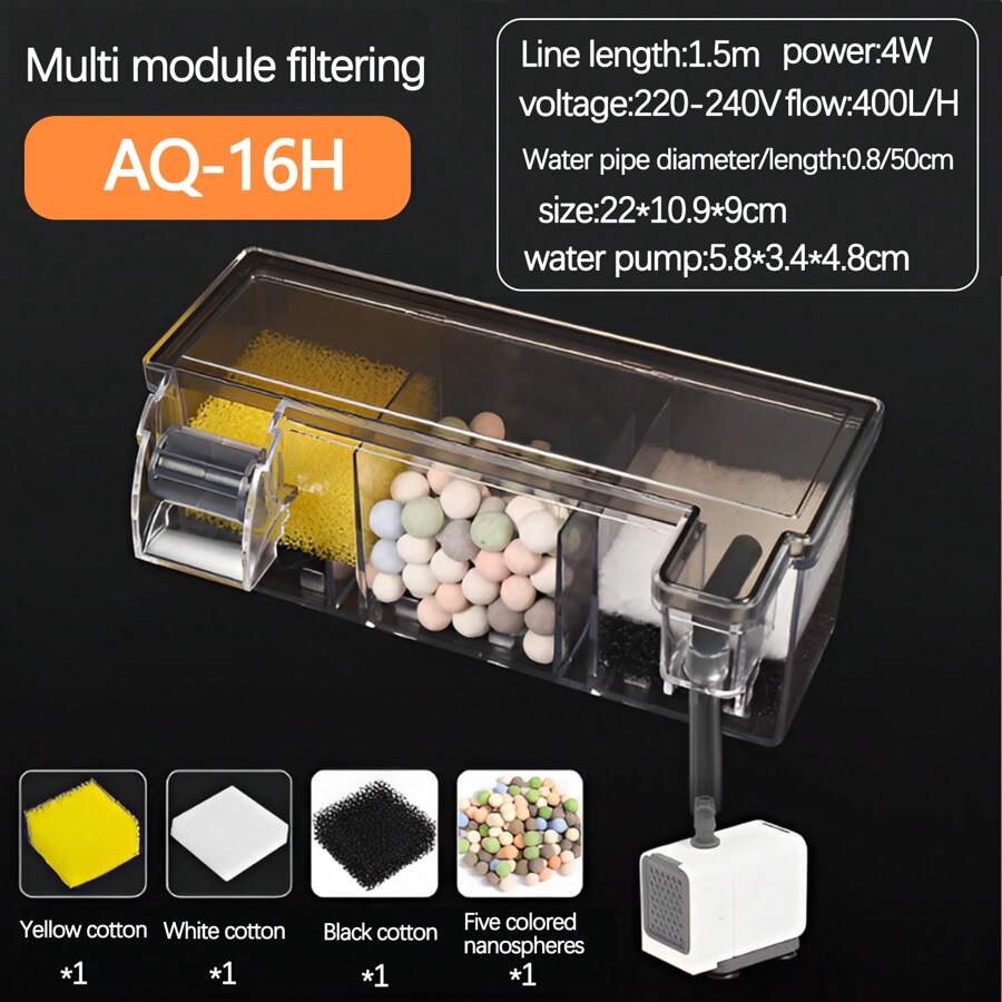 Aquarium Oxygen Filter New Wall-Mounted Circulation System Turtle ...