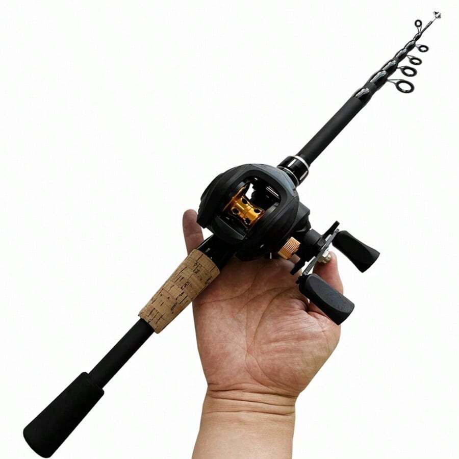 Fishing Rod And Reel Combo Set Telescopic Lure Rod Spinning Casting ...
