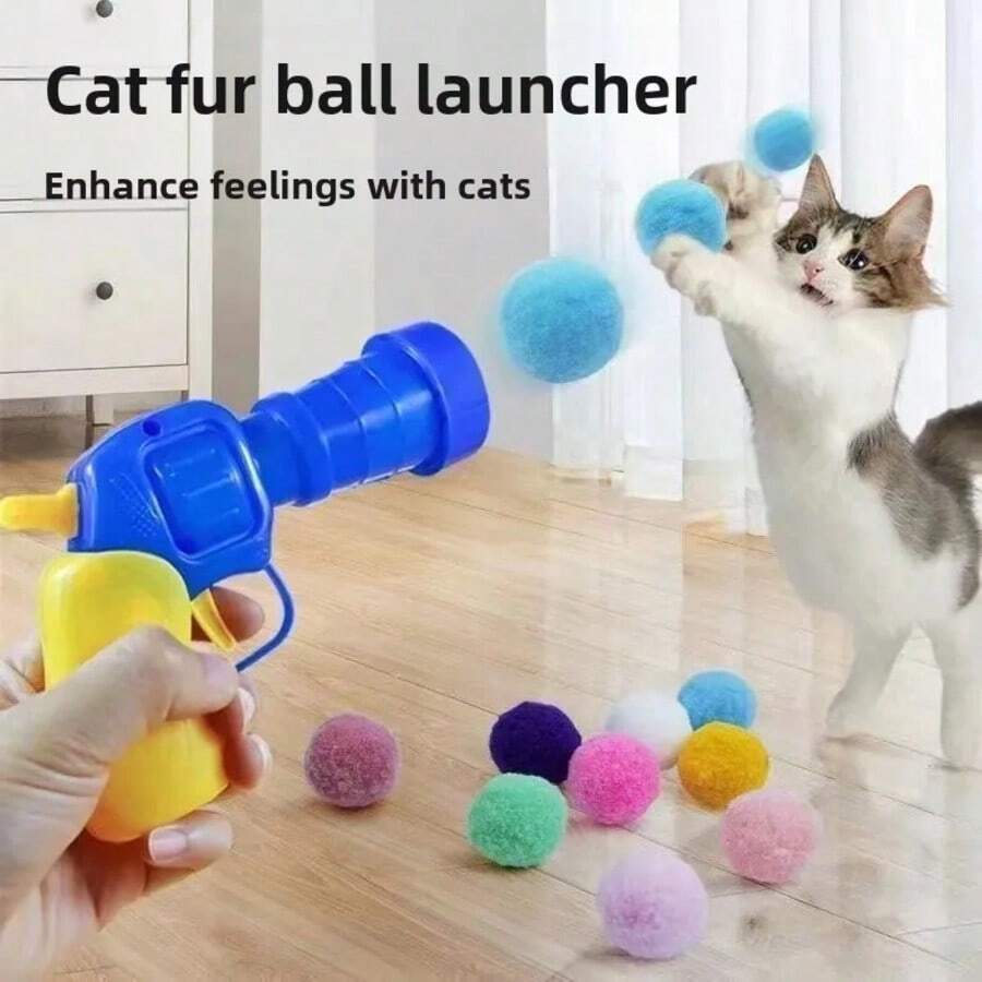 Ignite Playtime For Your Feline Friend! Interactive Launcher, Plush ...