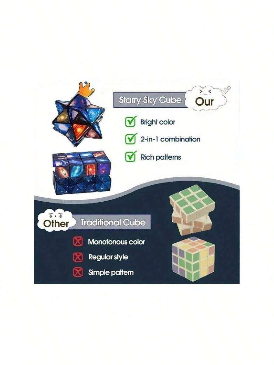 New Infinity Cube, Starry Space Twist Puzzle Cube, 3D Stereoscopic ...