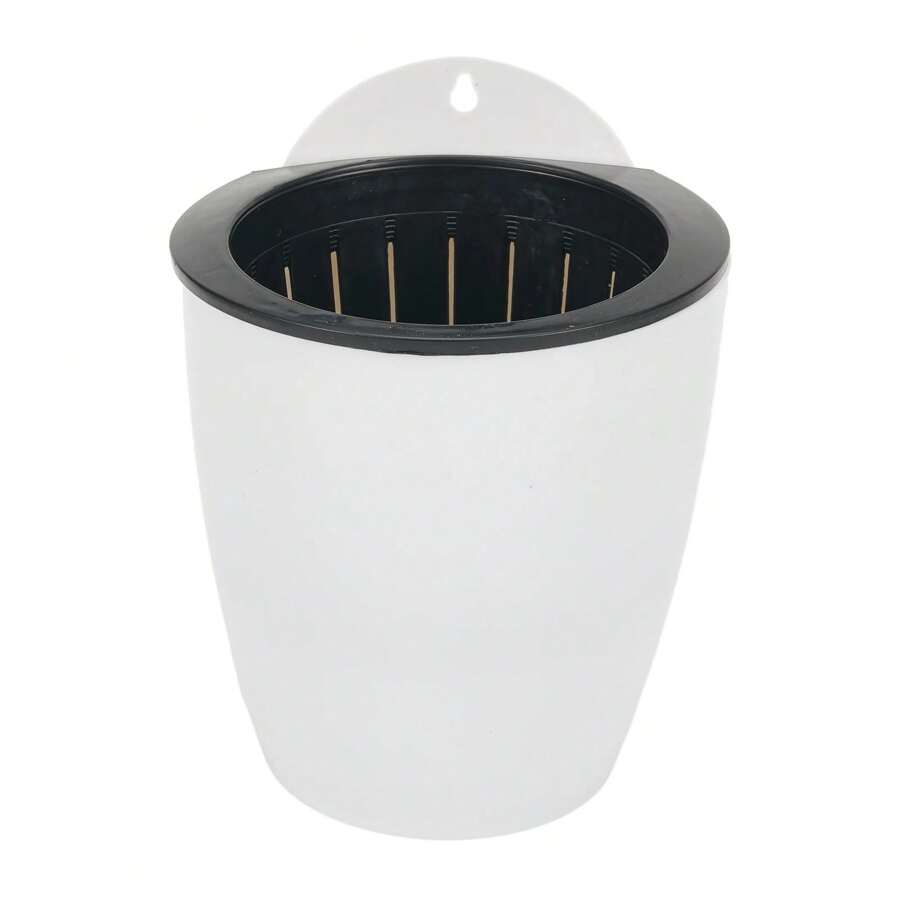 Wall-Mounted Flower Pot Automatic Water-Absorbing Plastic Green Dill ...