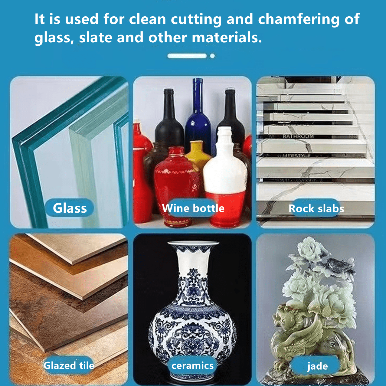 100mm Glass Cutting Disc Diamond Marble Ceramic Tile Jade Grinding ...