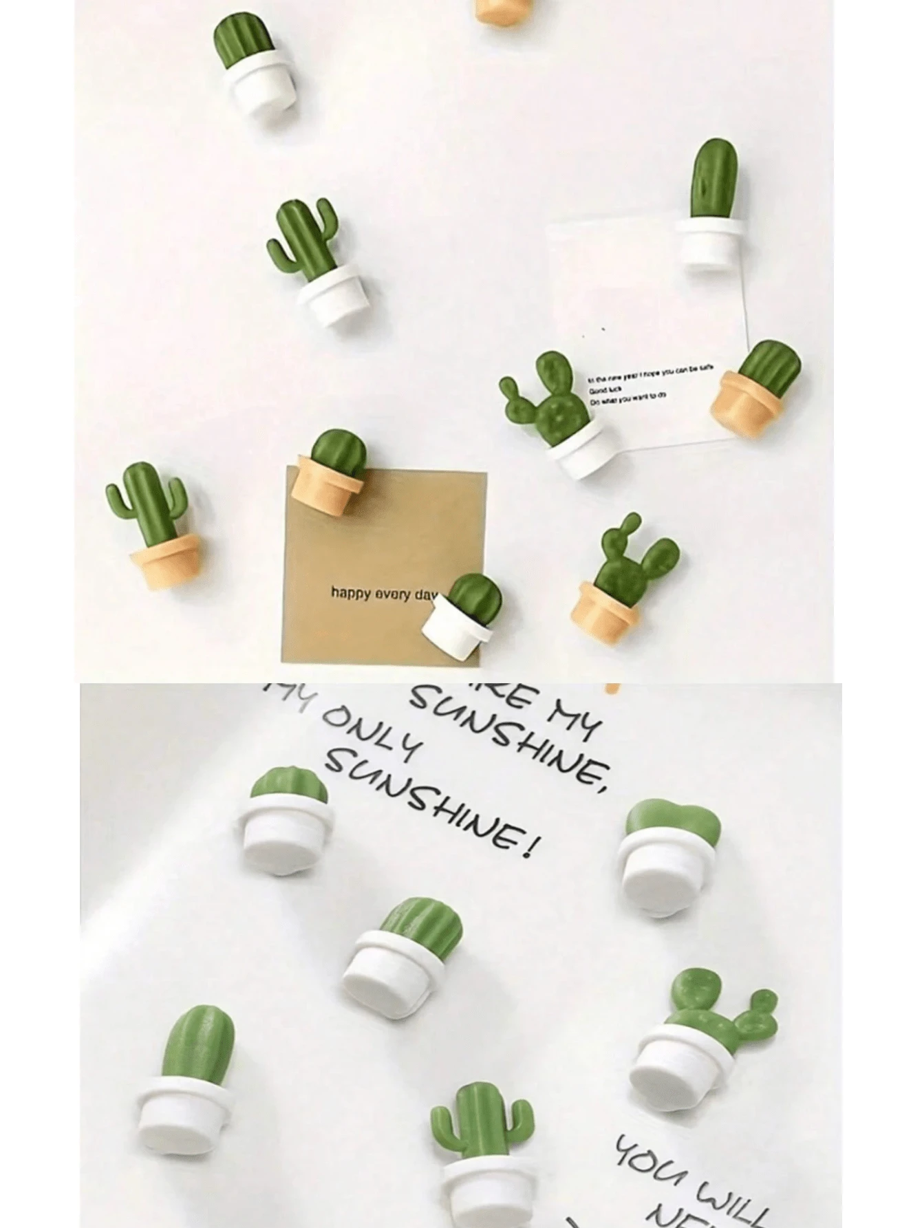 12Pcs Cactus Design Refrigerator Magnets, Cute Decorative Magnets For ...