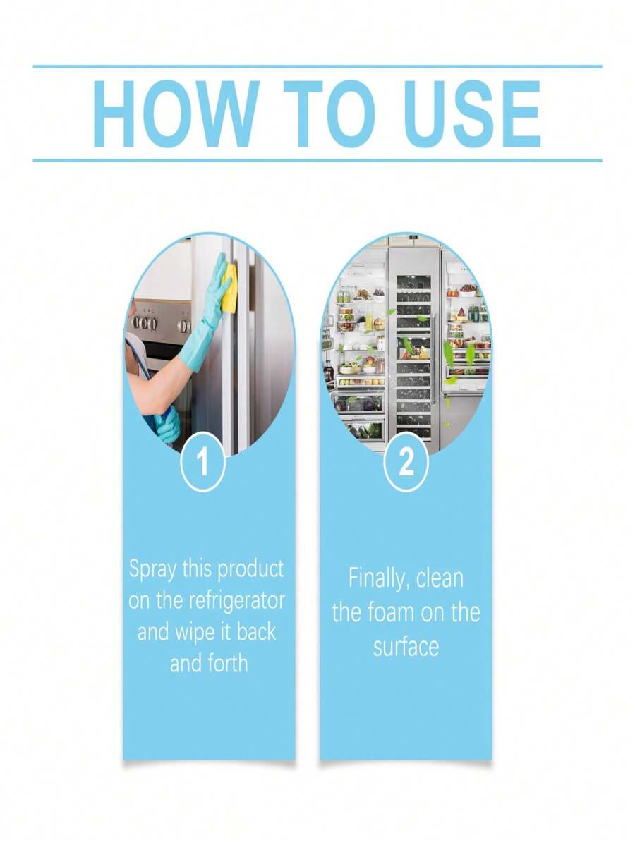 Refrigerator Deodorizer & Cleaning Solution, Freezer Odor Remover ...