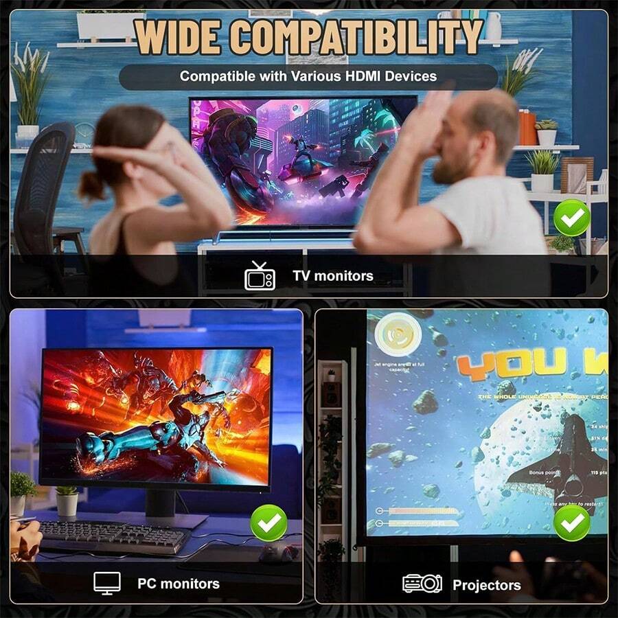 Retro Arcade Gamestick 4k M22 Emulator Console With 20000 Games | SHEIN UK