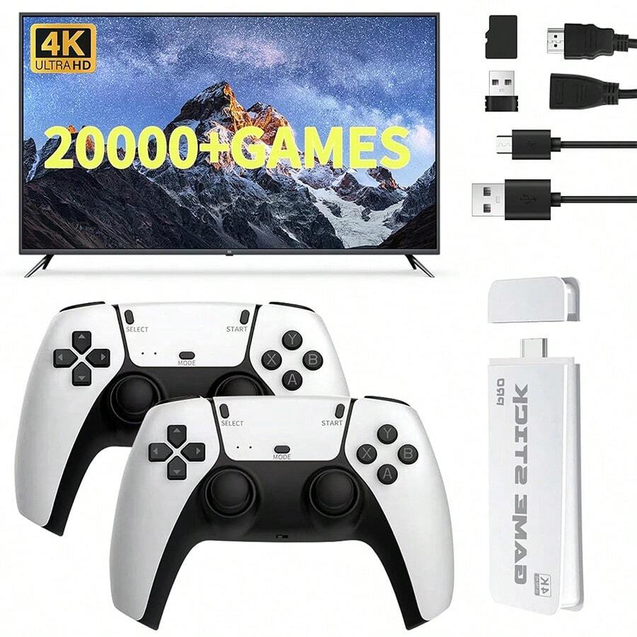 Retro Arcade Gamestick 4k M22 Emulator Console With 20000 Games | SHEIN UK