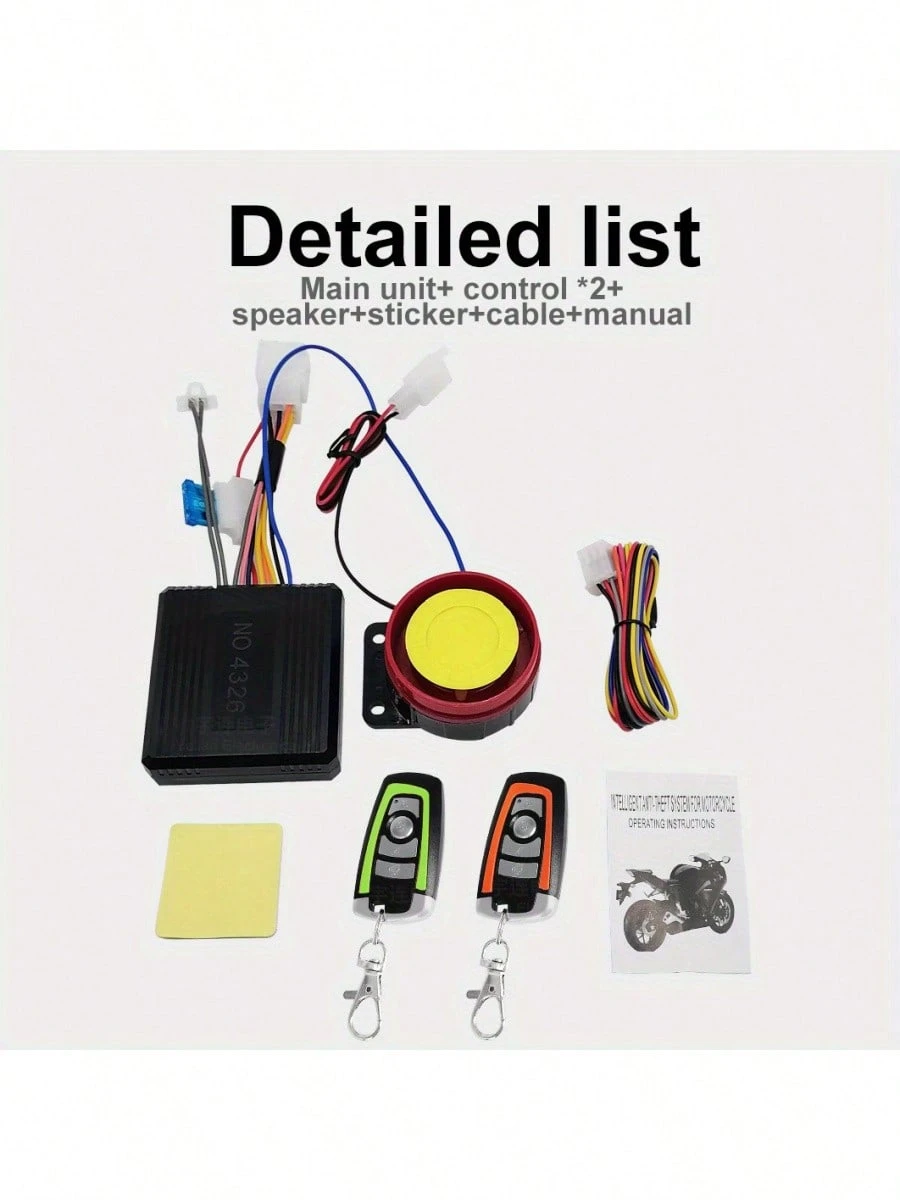 All-Weather Motorcycle Alarm System - Advanced Unidirectional Engine ...
