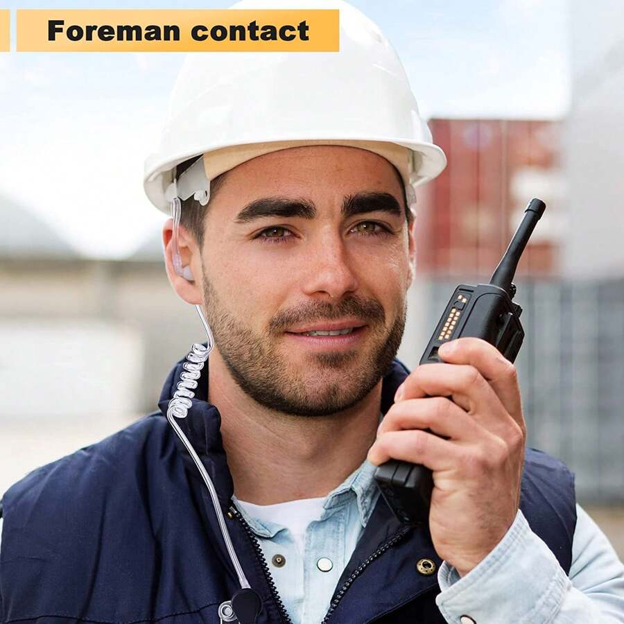 Baofeng Two-Way Radio Headset Cable - In-Ear Air Tube Earphone With K ...