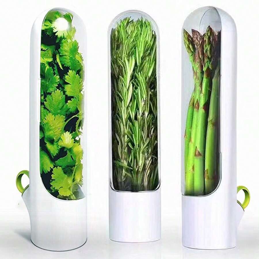 1pc Herb Keeper Container With Pod For Preserving And Storing ...