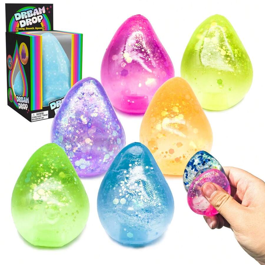 Needoh Water Drop Malt Squeeze Cubes Aurora Malt Stress Relief Toy ...