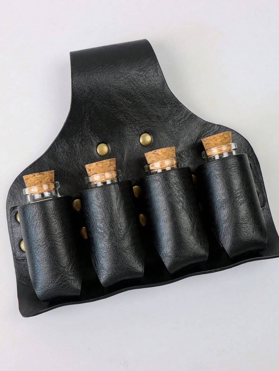 1 Set Medieval Alchemy Fantasy Wizard Waist Pouch Belt Bag With 4 Cork ...
