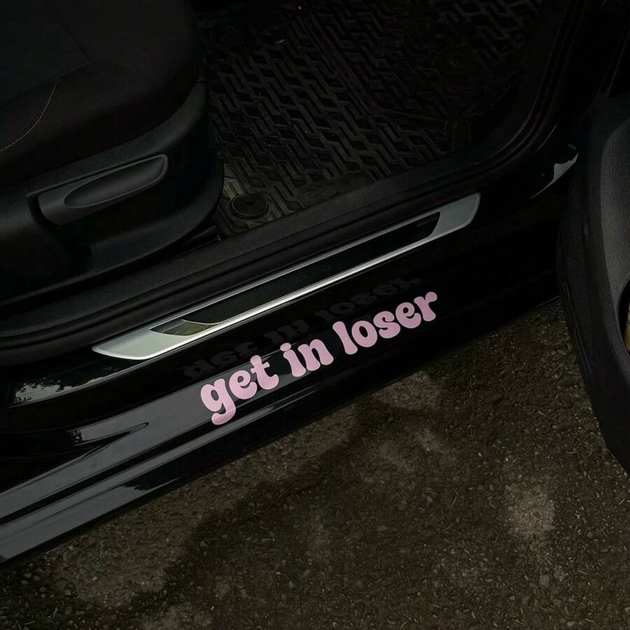 Get In Loser Sticker - PVC Material, Waterproof, Suitable For Cars ...