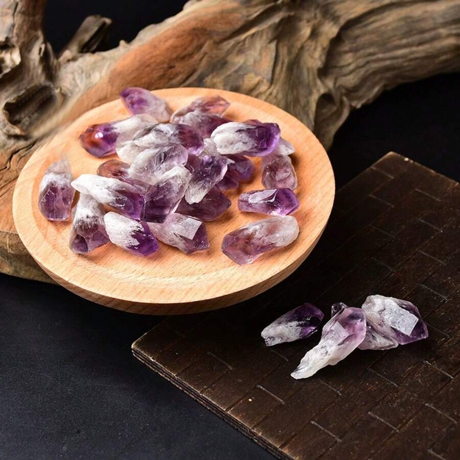 100G Natural Amethyst Crystal Points Asymmetric Rough Crystal Stone Raw ...