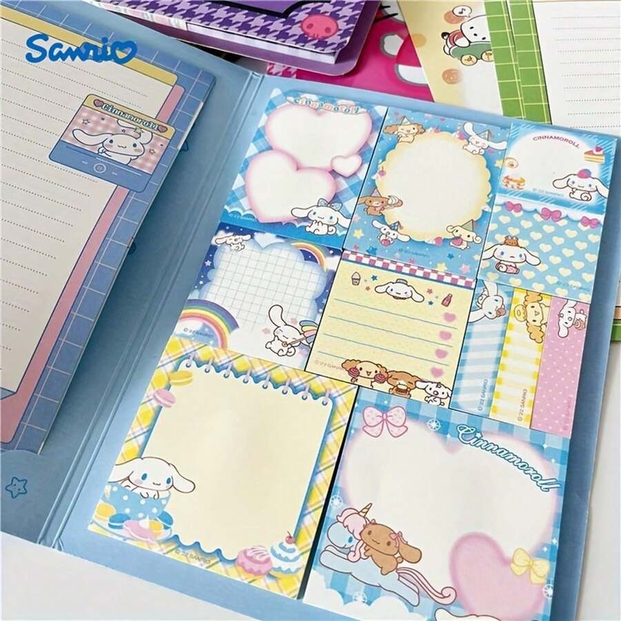 Sanrio Sanrio Kuromi Self-Sticky Note Set - 11 Rectangular Memo Notes ...