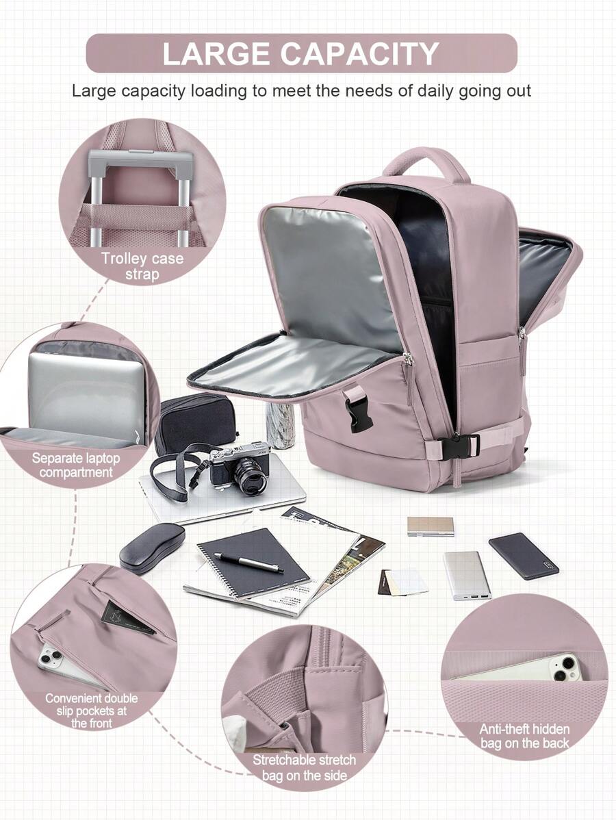 Large Travel Backpack Business Laptop Backpack Cabin Bag 40x20x25 Carry ...