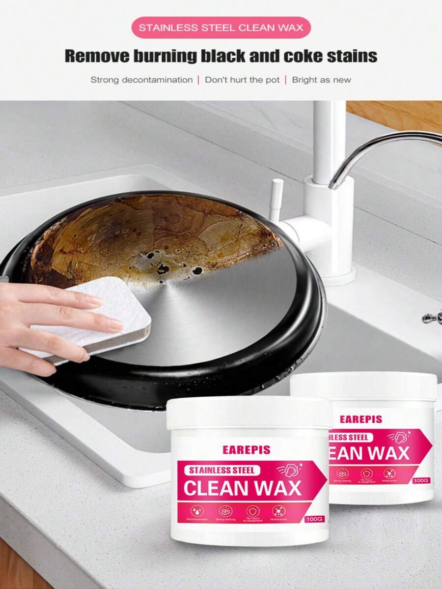 Stainless Steel Pot And Pan Cleaning Paste, Heavy Duty Degreasing And ...