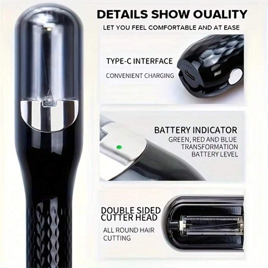 Cordless Hair End Cutting Machine Hair Split Ends Trimmer Automatic ...