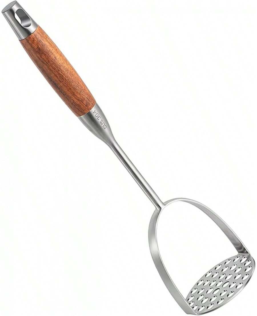 Mashed Potatoe Masher Stainless Steel - Heavy Duty Potato Masher ...