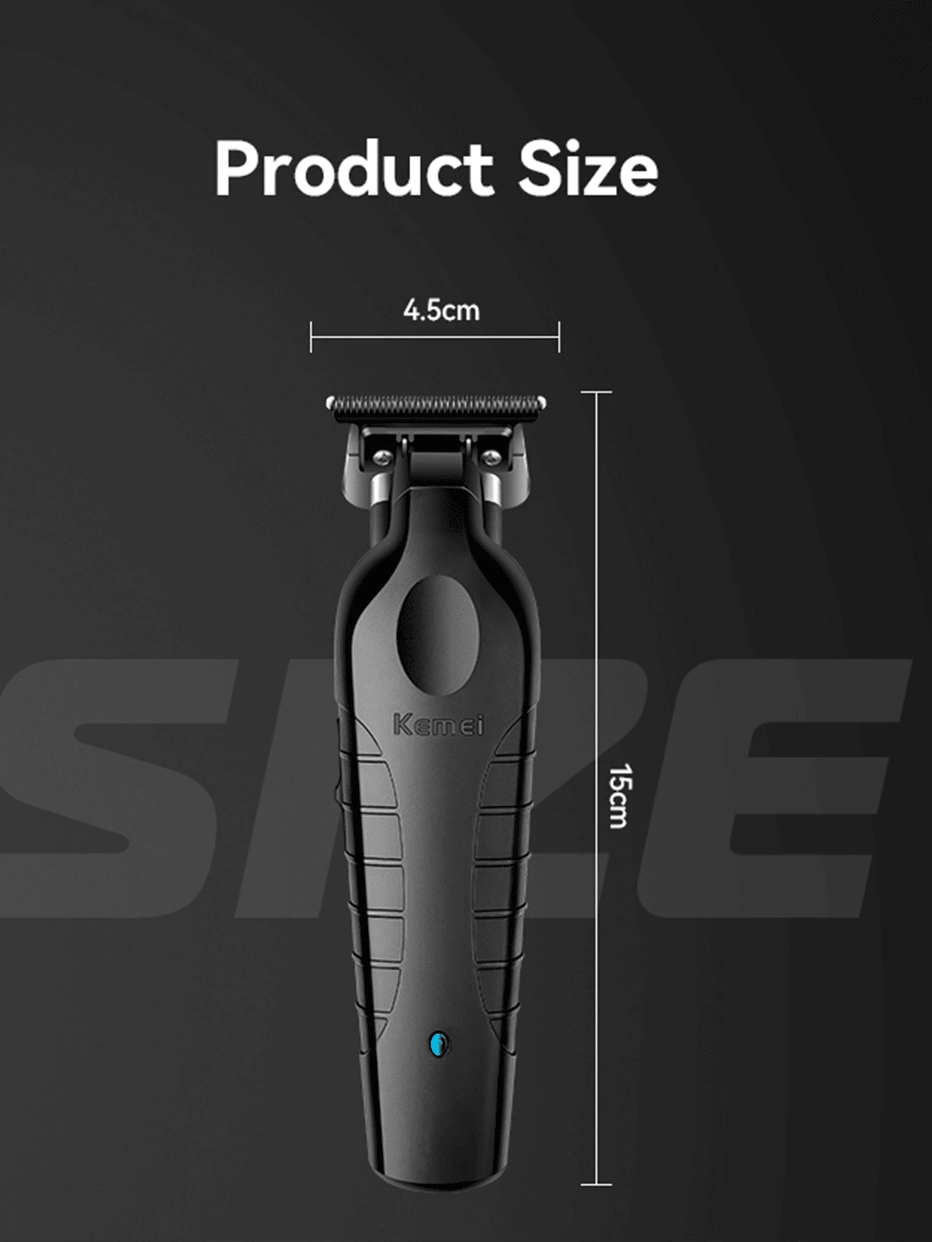 KM-2299USB Charging Professional Cordless Electric Oil Head Carving Electric Push Clipper Hair ...