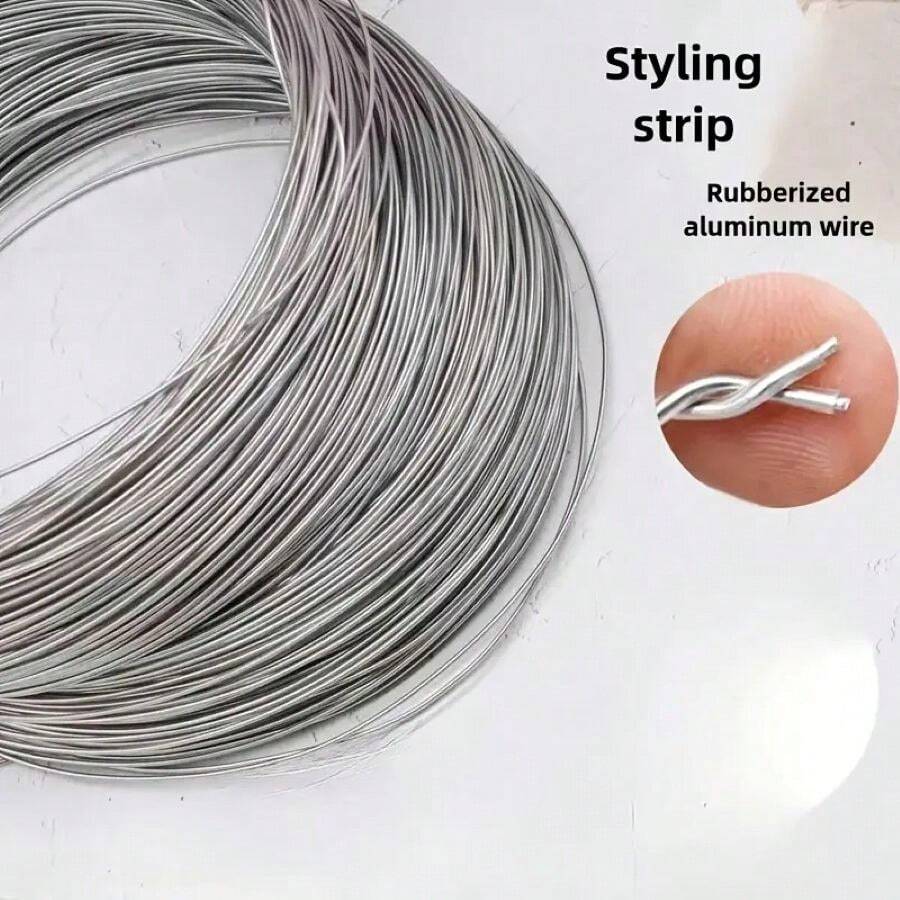 25m Coated Iron Wire Shaping Strip, Floral & Leaf Doll Hat Brim Support ...