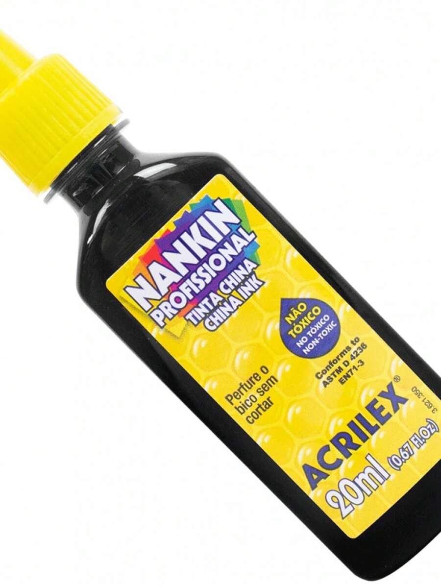 Tinta Nankin Profissional 20ml Preto Acrilex Unidade | SHEIN Brasil