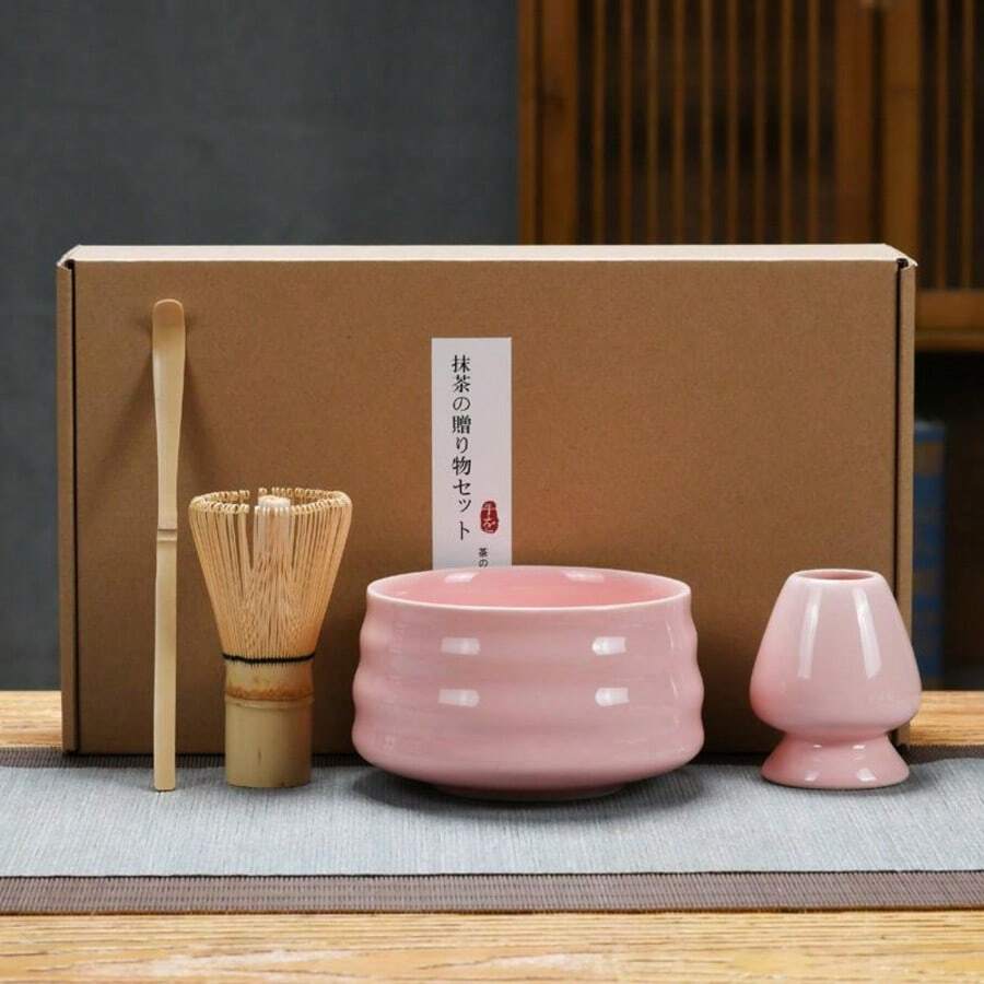 Matcha Gift Set, Including Matcha Bowl With Lip And Bamboo Whisk ...