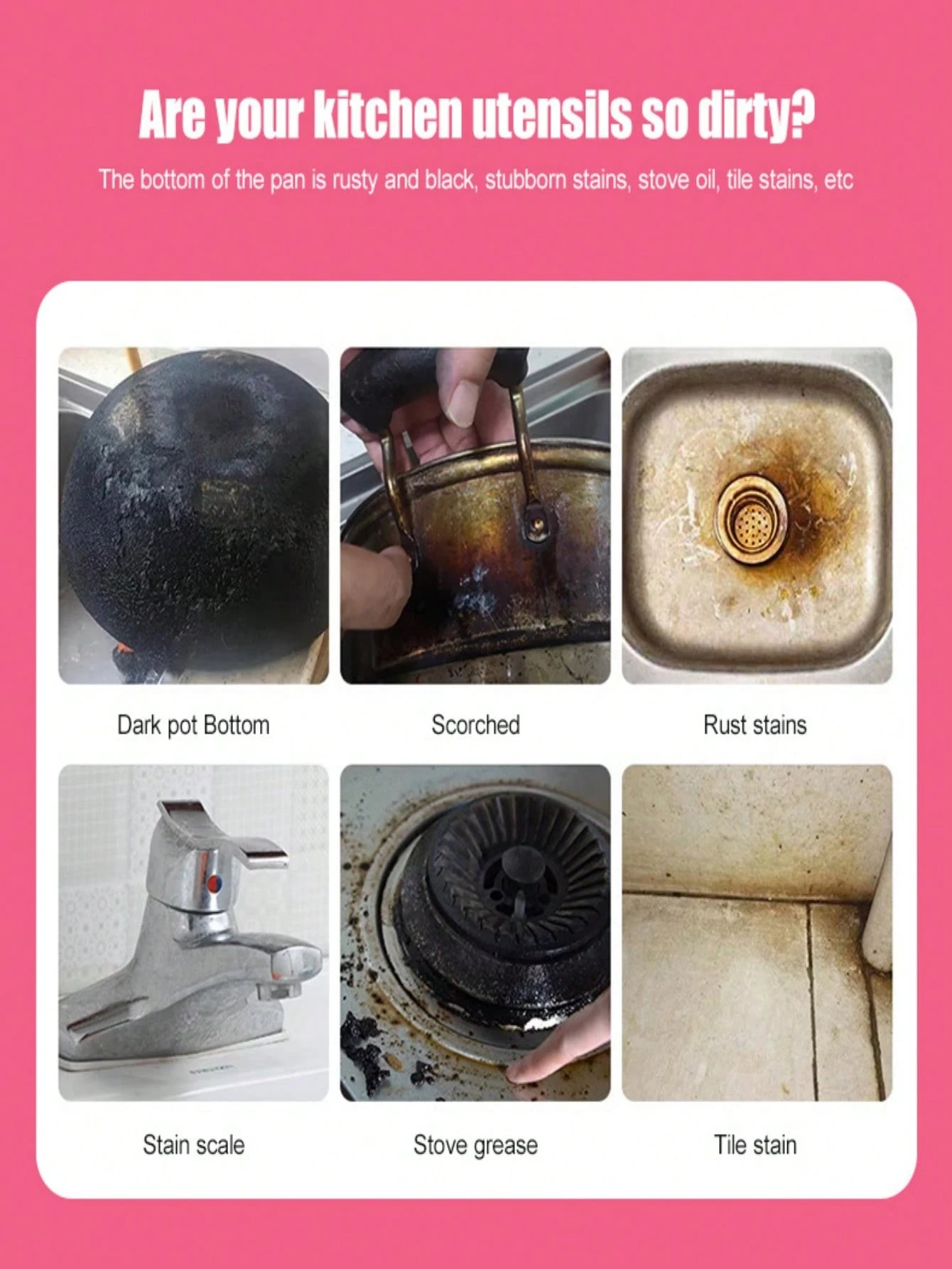 Stainless Steel Pot And Pan Cleaning Paste, Heavy Duty Degreasing And ...