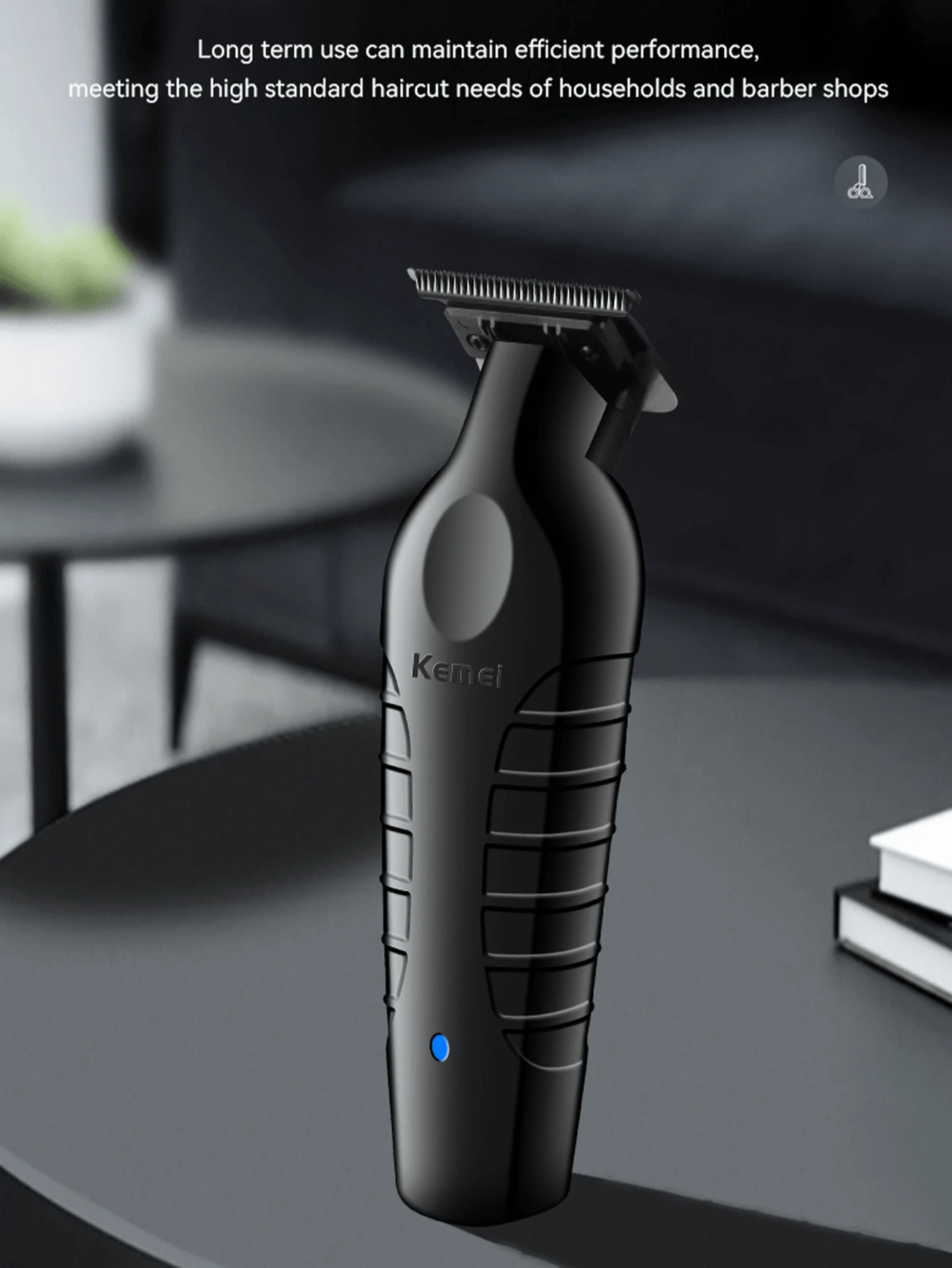 KM-2299USB Charging Professional Cordless Electric Oil Head Carving Electric Push Clipper Hair ...
